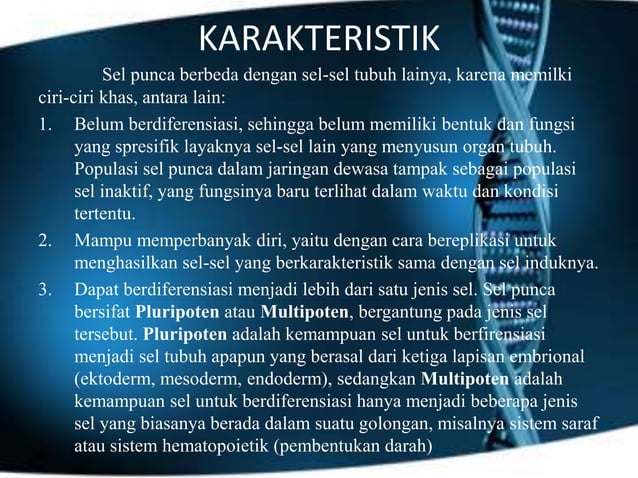 Sel punca (stem cell) | PPTX