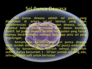 Sel punca (stem cell) | PPTX
