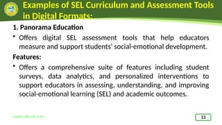 SEL Social and Emotional Learning platform | PPTX