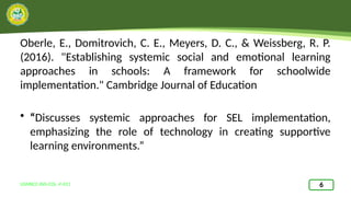 SEL Social and Emotional Learning platform | PPTX