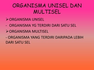 Sel sebagai unit asas hidupan | PPT