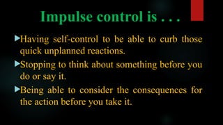 SEL(social emotional learning) (Self-Management) | PPTX