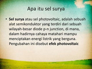 Sel surya | PPTX
