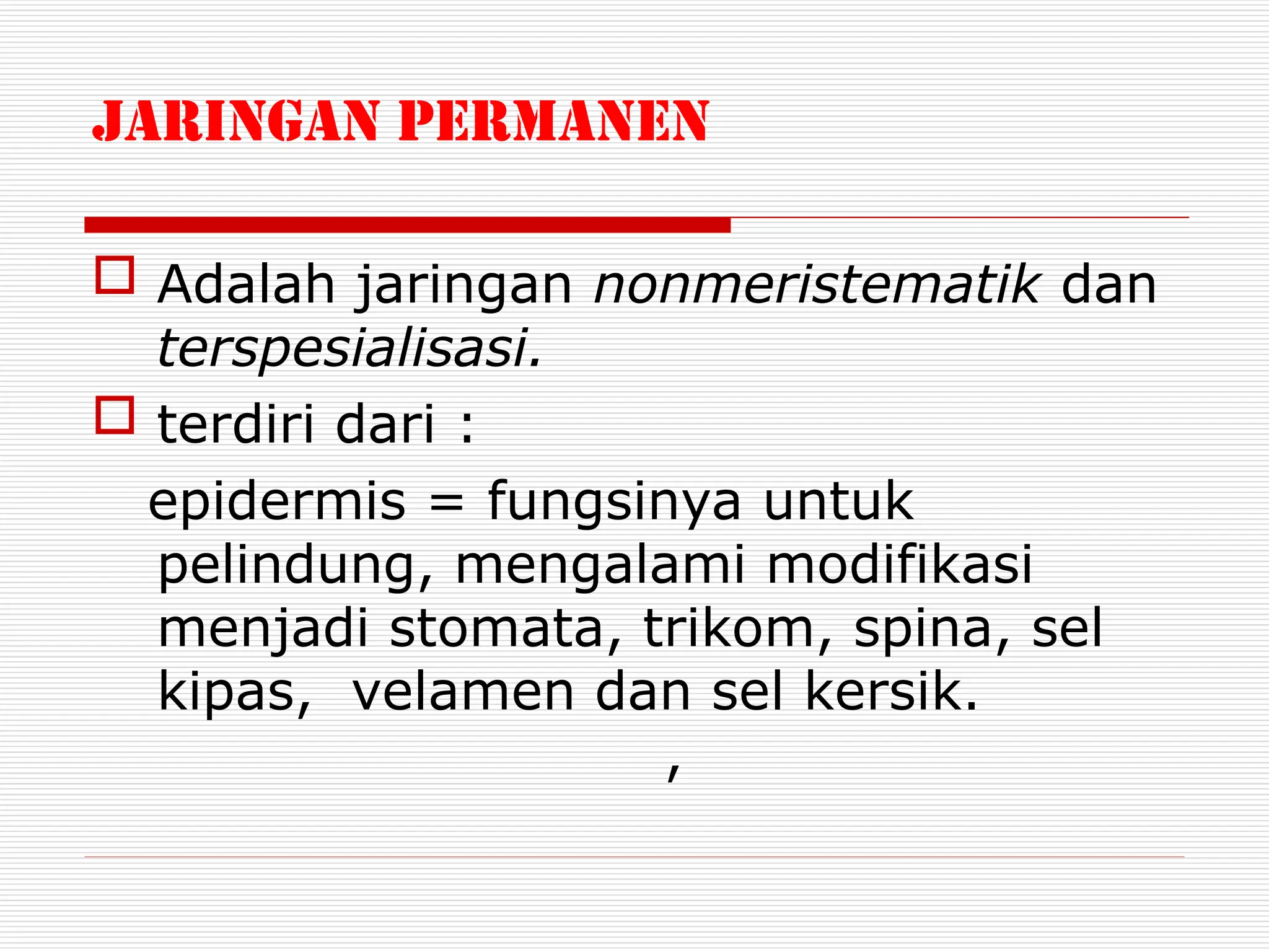 SEL_TUMBUHAN_DAN_HEWAN maata pelajaran biologi kelas 3.ppt