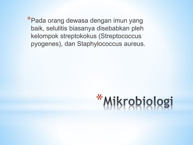 selulitis ppt | PPTX