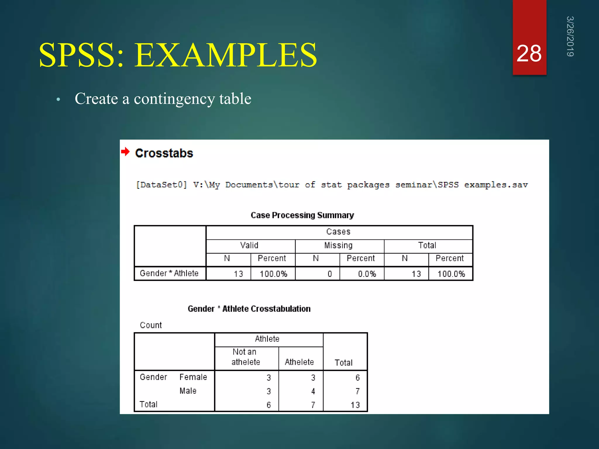 Various statistical software's in data analysis. | PPTX