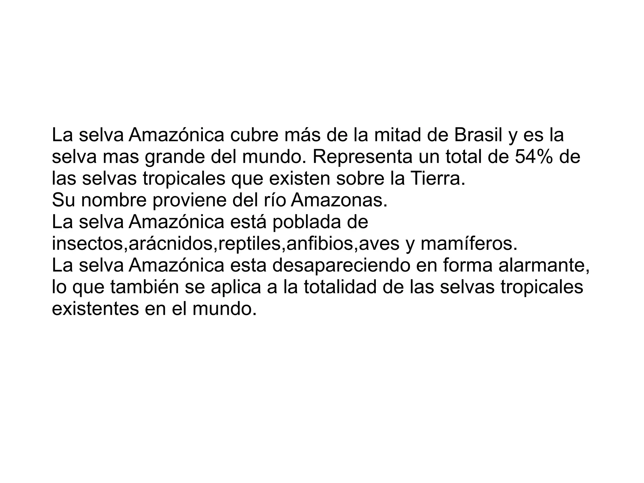 Selva amazonica ana irene | ODP