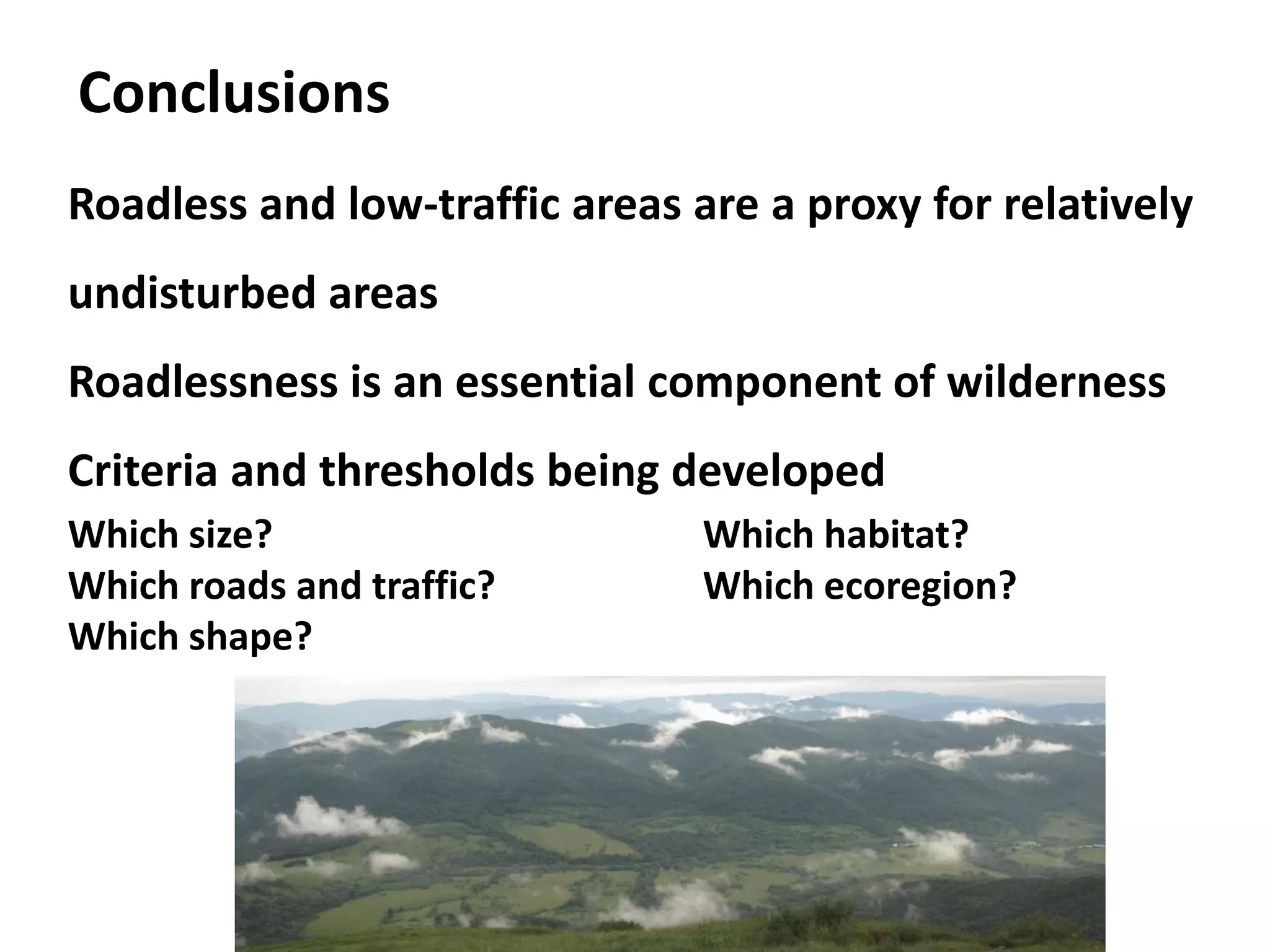 Roadless area initiative | PDF