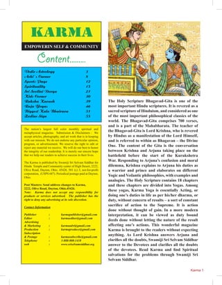 Selvam siddhar's karma spiritual magazine karma | PDF