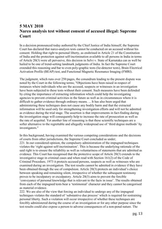 Selvie vs State of Karnataka | DOCX