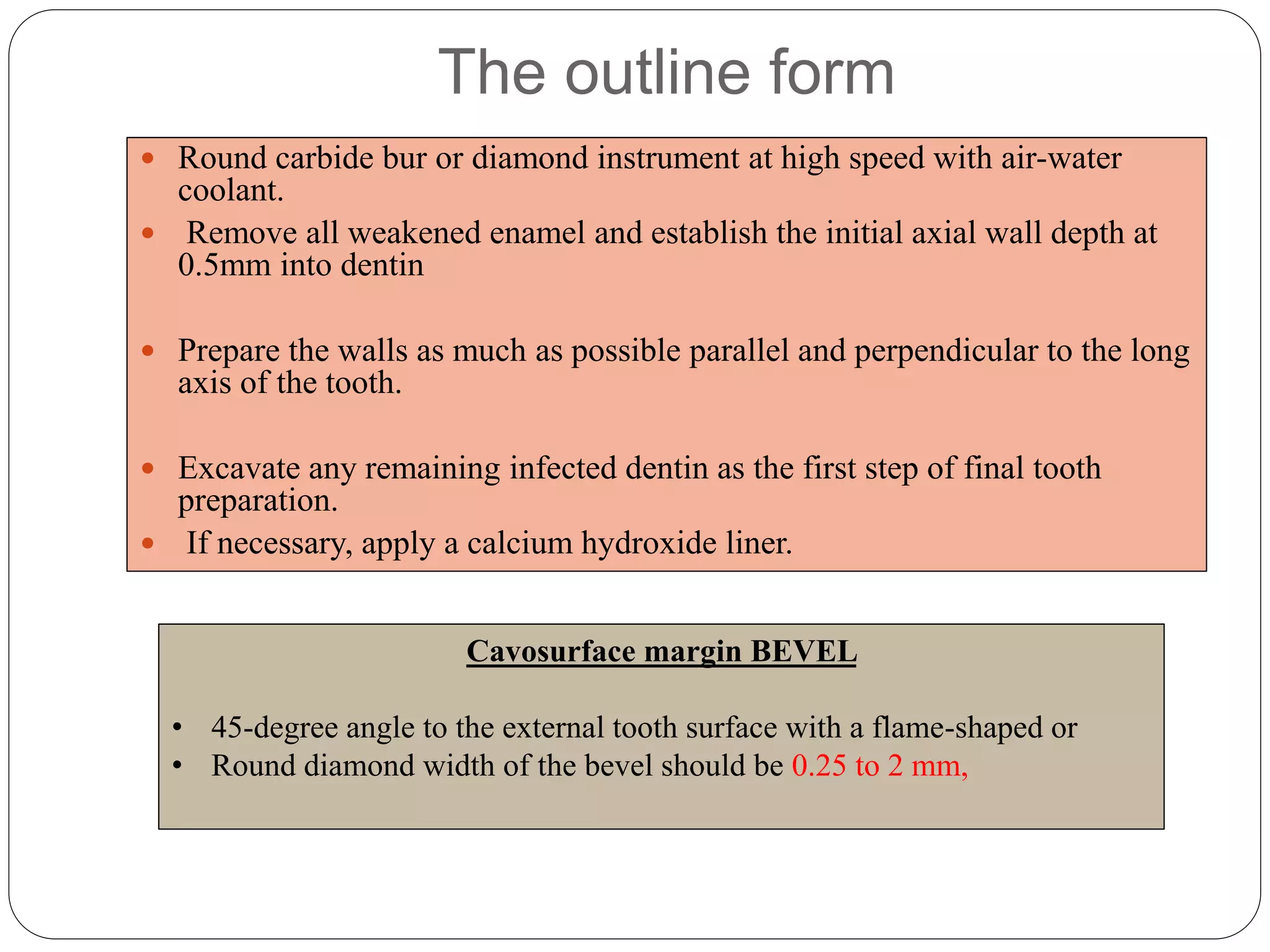 Class III, IV, V Cavity preparations for Composites- SELVI | PPTX