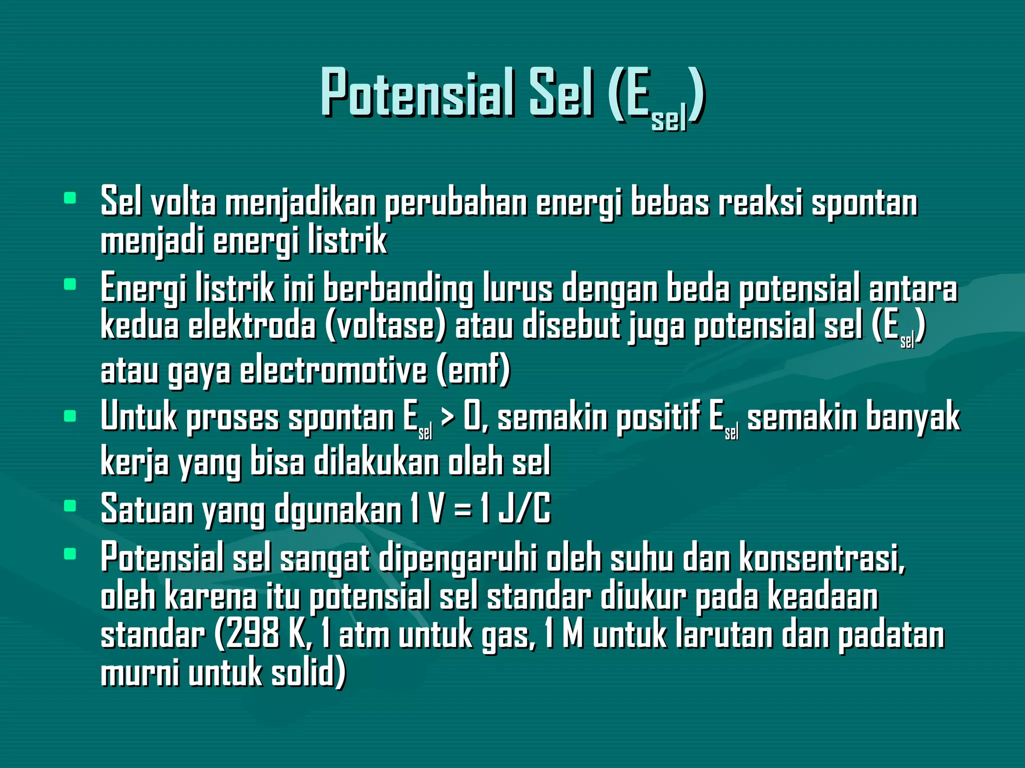 Sel Volta -SMA Budi Agung | PPT