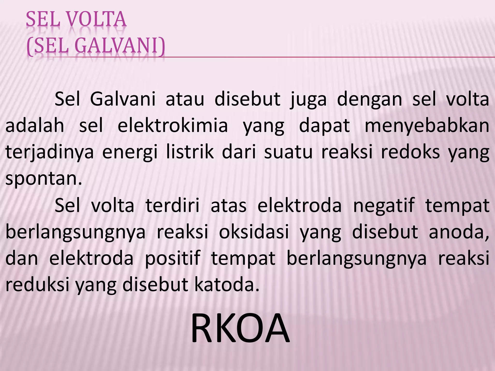 Sel volta | PPTX