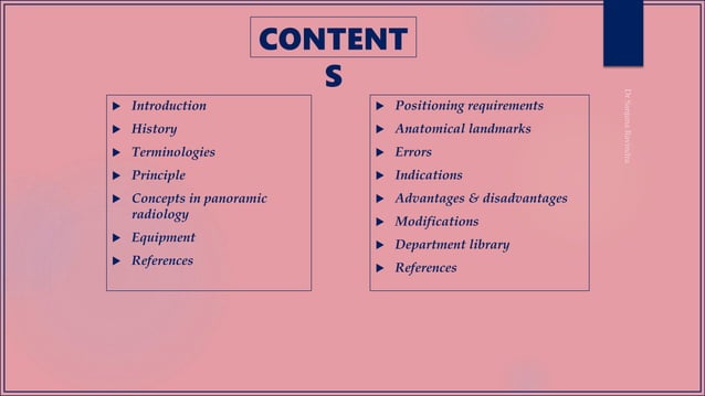 Panoramic radiography OPG | PPTX