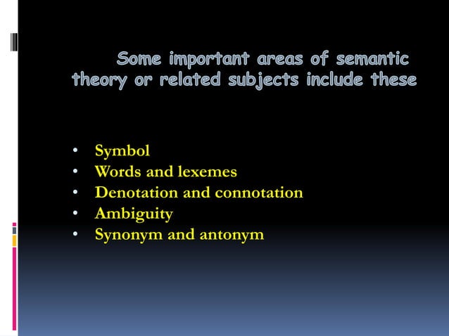 Introduction to semantics | PPTX | Science