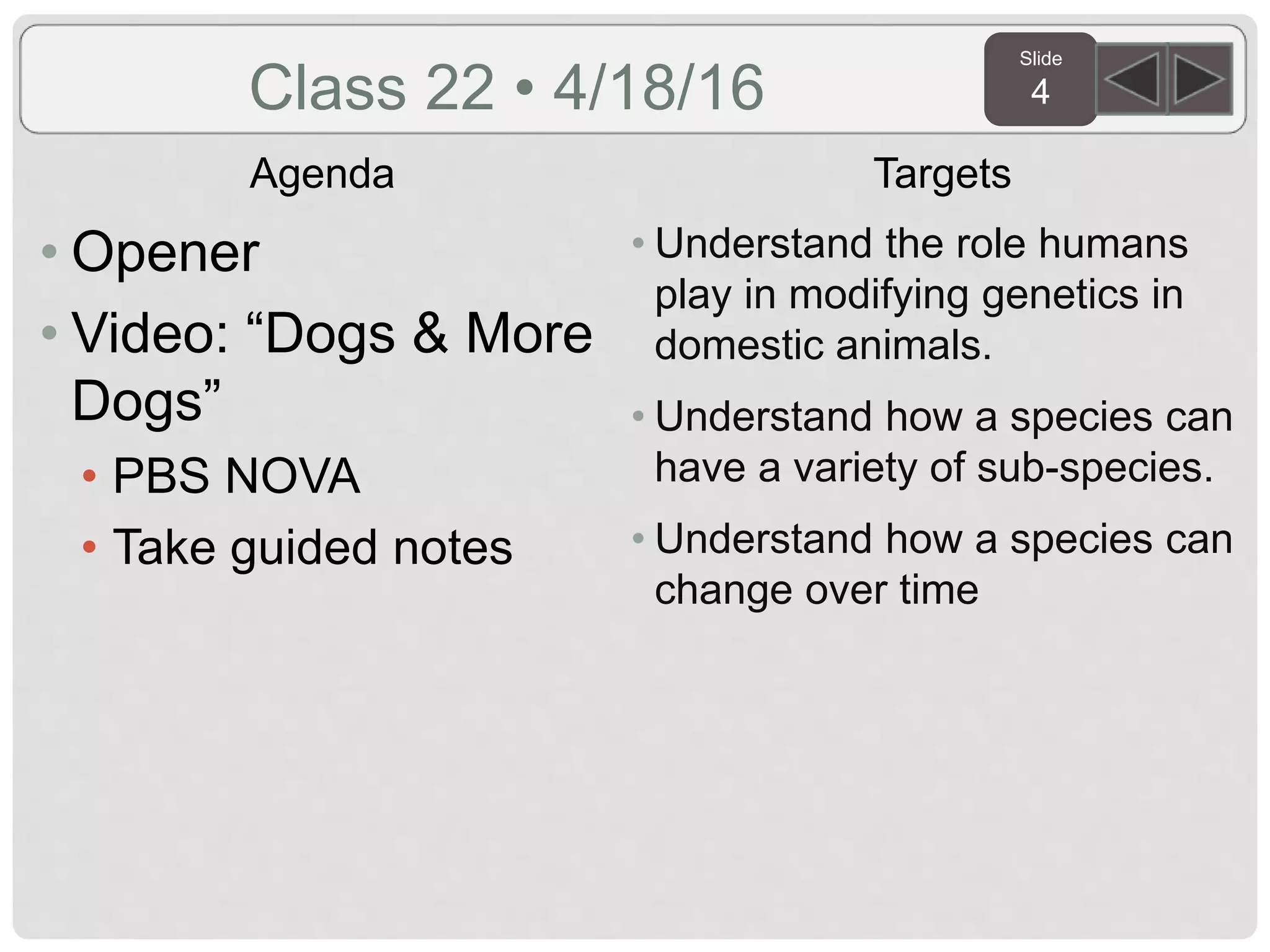 Sem.2 4th quarter biology agenda and targets 2016.v2.posting | PPTX
