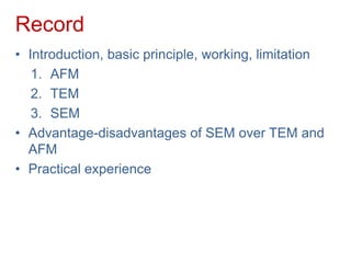 Microscopy in food research | PPTX