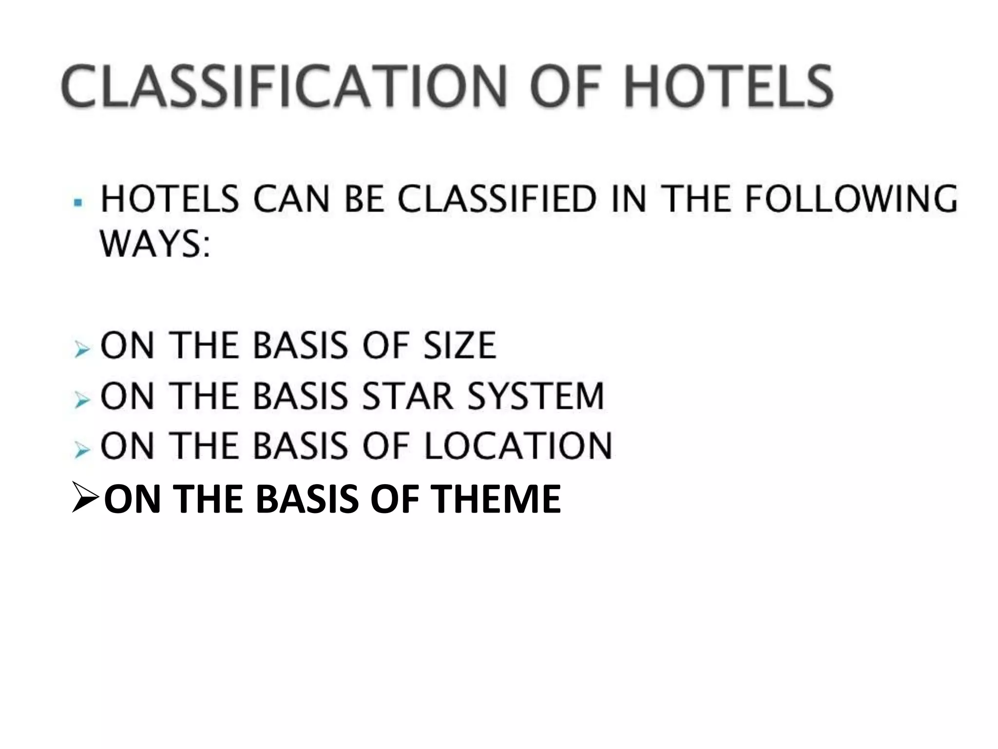 classification of hotels | PPT