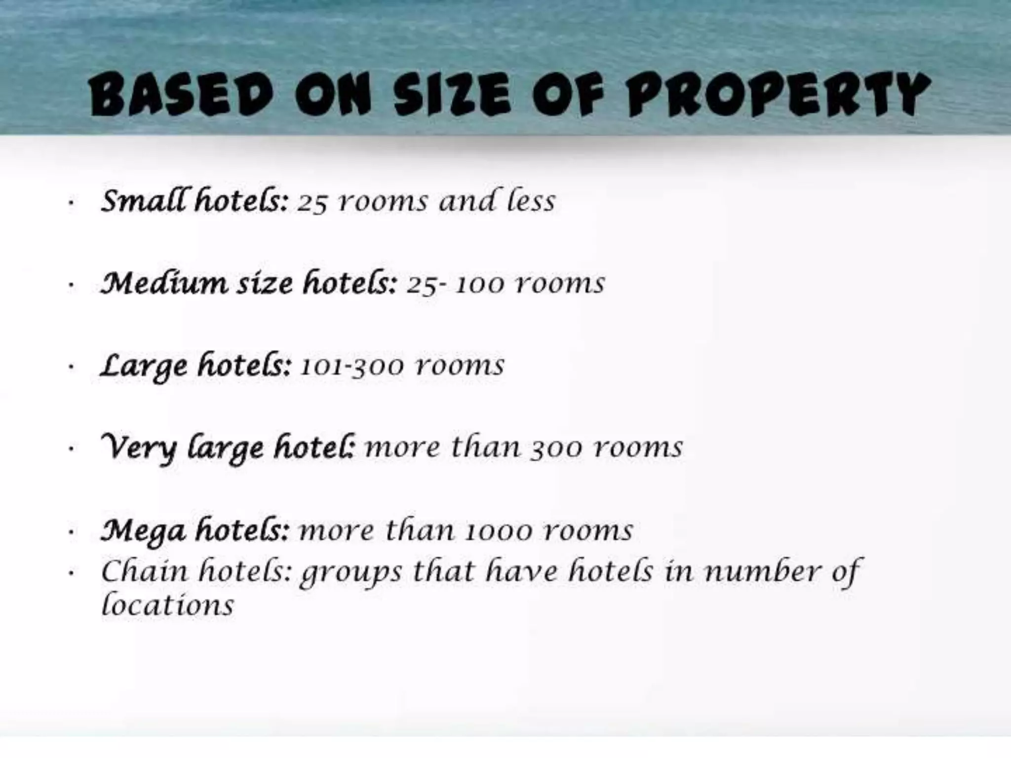 classification of hotels | PPT