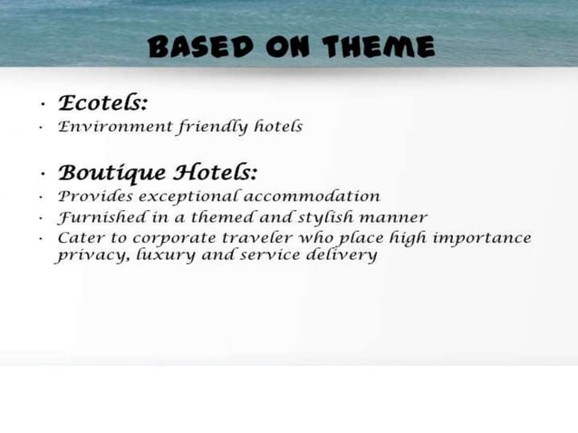 classification of hotels | PPTX