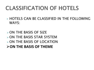 classification of hotels | PPT