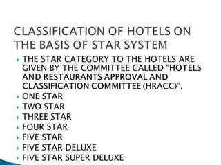 classification of hotels | PPT