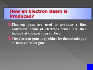 Scanning Electron Microscopy | PDF