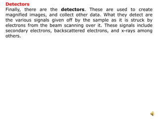 Scanning Electron Microscopy | PPTX