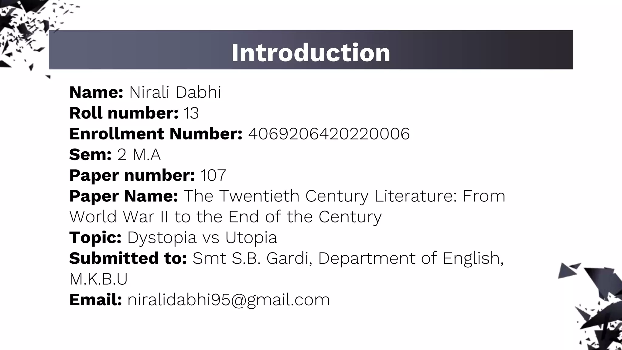 Dystopia Vs Utopia | PPTX