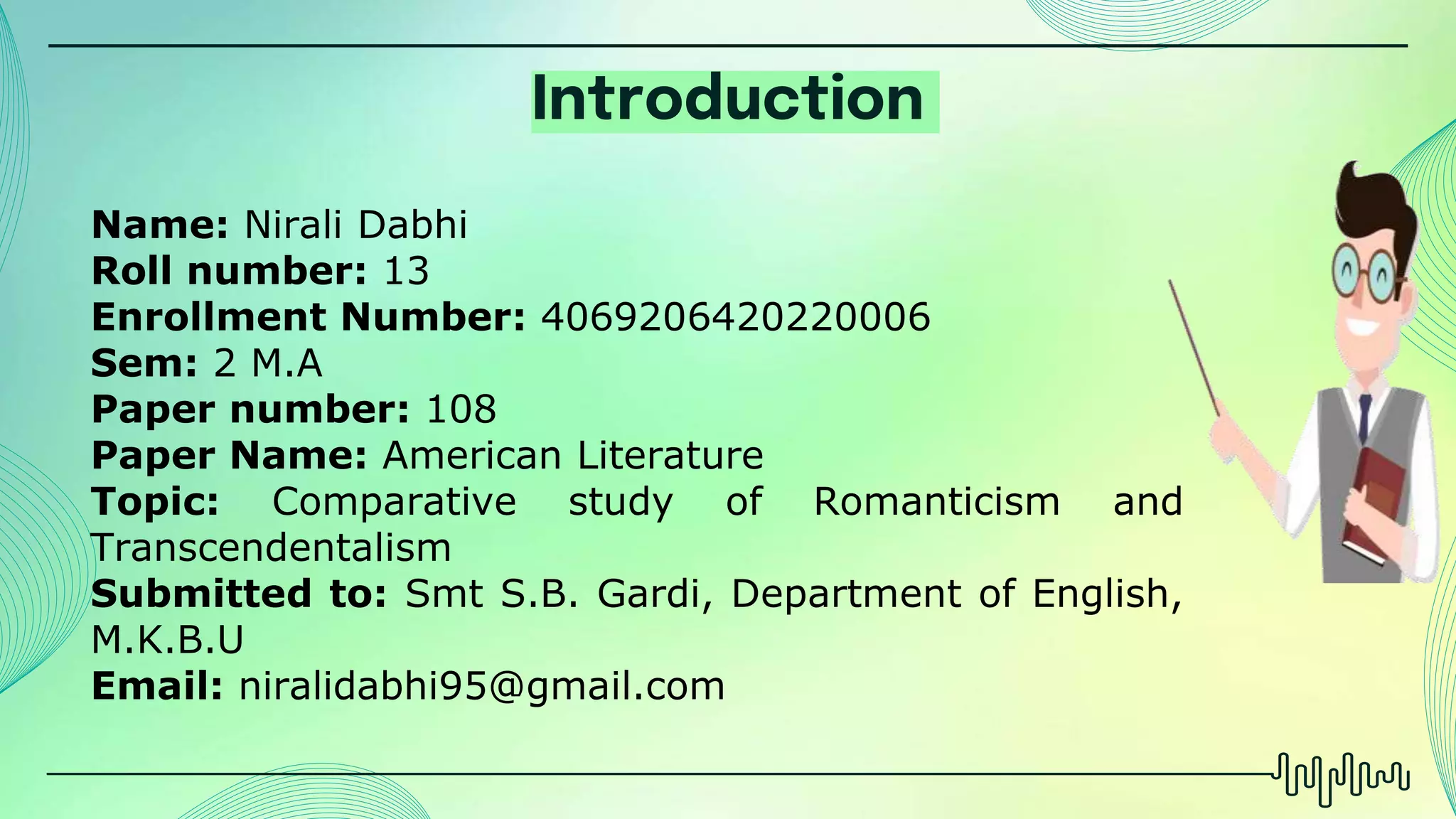 Comparative study of Romanticism and Transcendentalism | PPTX