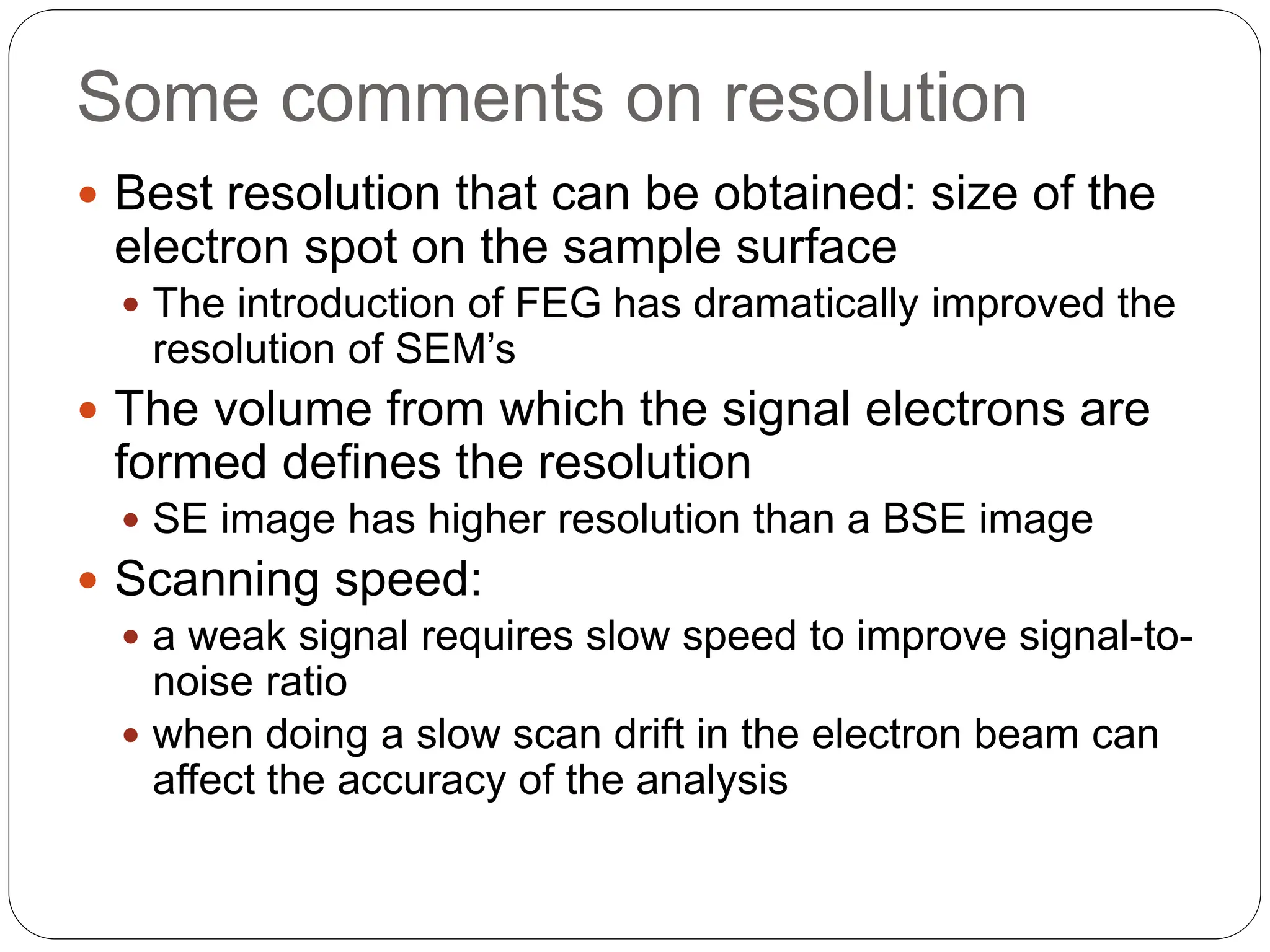 overview on scanning electron microscope | PPT