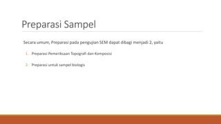 Materi tentang electron microscope basic | PPT
