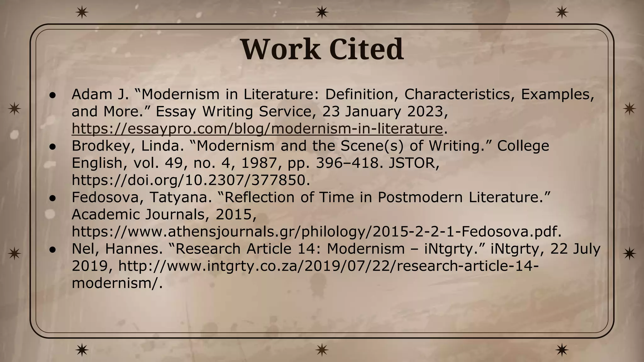 Comparative Analysis of Modernism and Postmodernism in Literature | PPTX