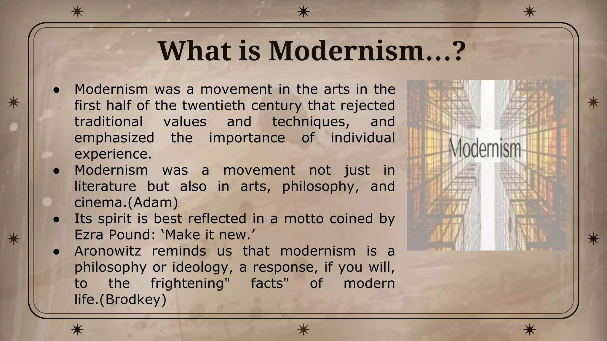 Comparative Analysis of Modernism and Postmodernism in Literature | PPTX