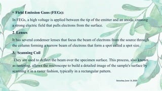 Scanning electron microscopy (SEM) .pptx