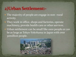 Urban Settlement Patterns