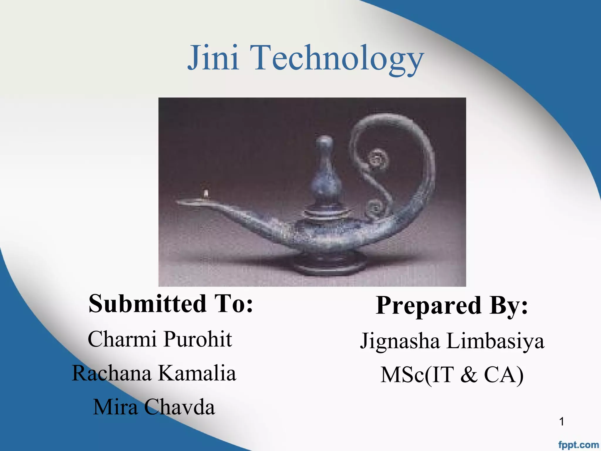 jini technology | PPT