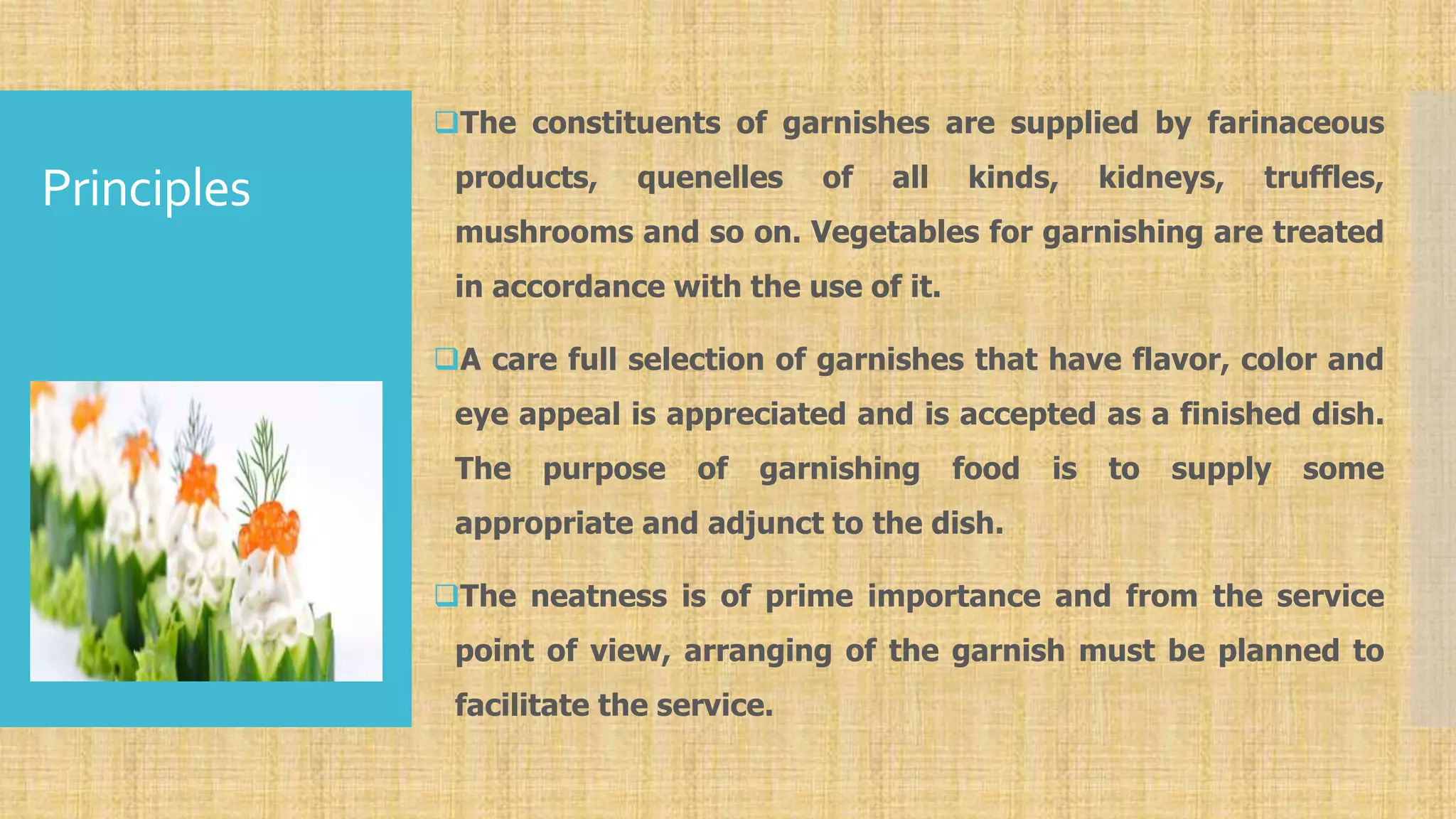Accompaniments & Garnishes | PPTX