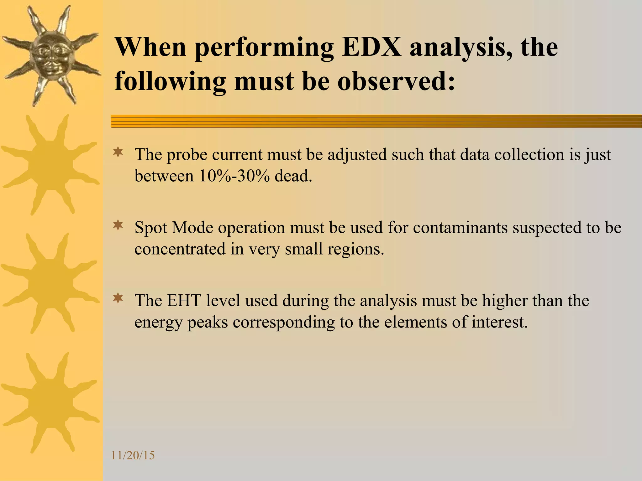 Scanning Electron Microscope- Energy - Dispersive X -Ray Microanalysis (Sem E-dax) | PPT