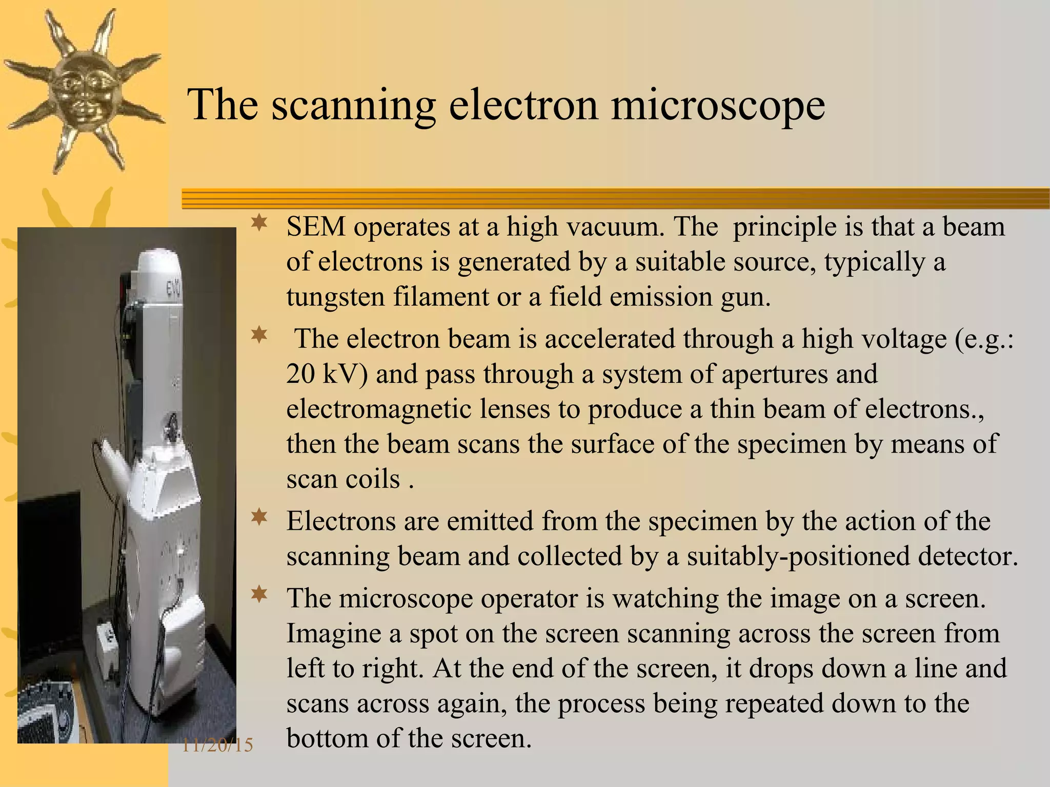 Scanning Electron Microscope- Energy - Dispersive X -Ray Microanalysis ...