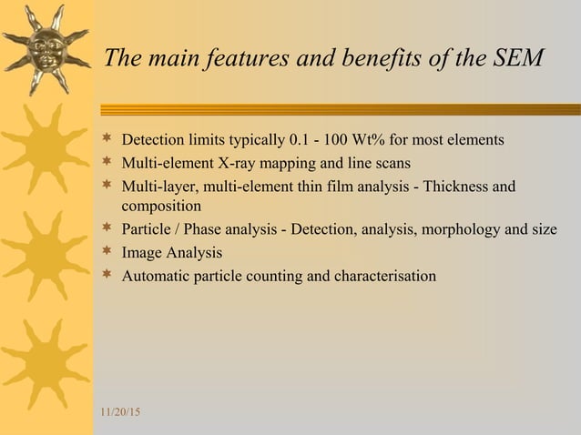 Scanning Electron Microscope- Energy - Dispersive X -Ray Microanalysis (Sem E-dax) | PPT