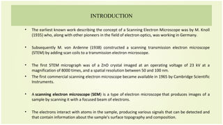 SEM- scanning electron microscope | PPT