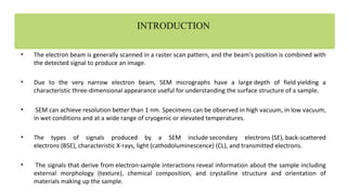 SEM- scanning electron microscope | PPT