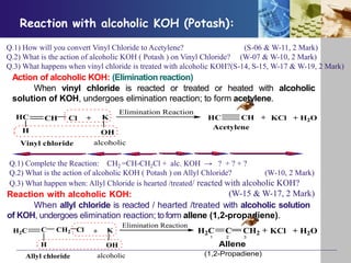 B.Sc. (Sem-II) Unit-III (A) Alkenyl Halides by Dr Pramod R Padole | PPTX