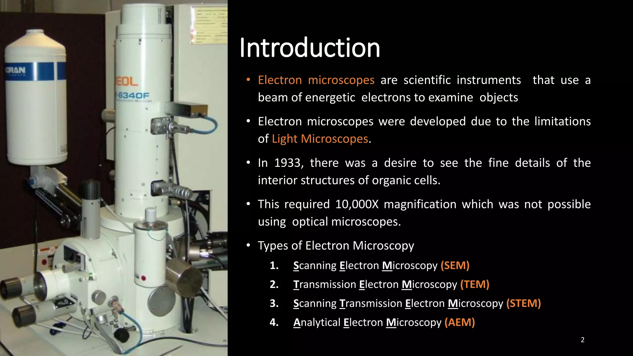 SCANNING ELECTRON MICROSCOPY (SEM) | PPTX