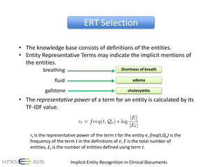 Implicit Entity Recognition in Clinical Documents | PPTX