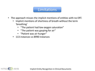 Implicit Entity Recognition in Clinical Documents | PPTX