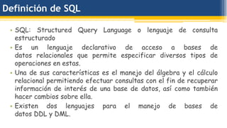 Intro BBDD SQL Server.pptx | Databases | Computer Software and Applications