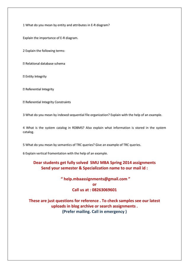 Sem 1 bscit summer 2014 solved assignments | DOCX