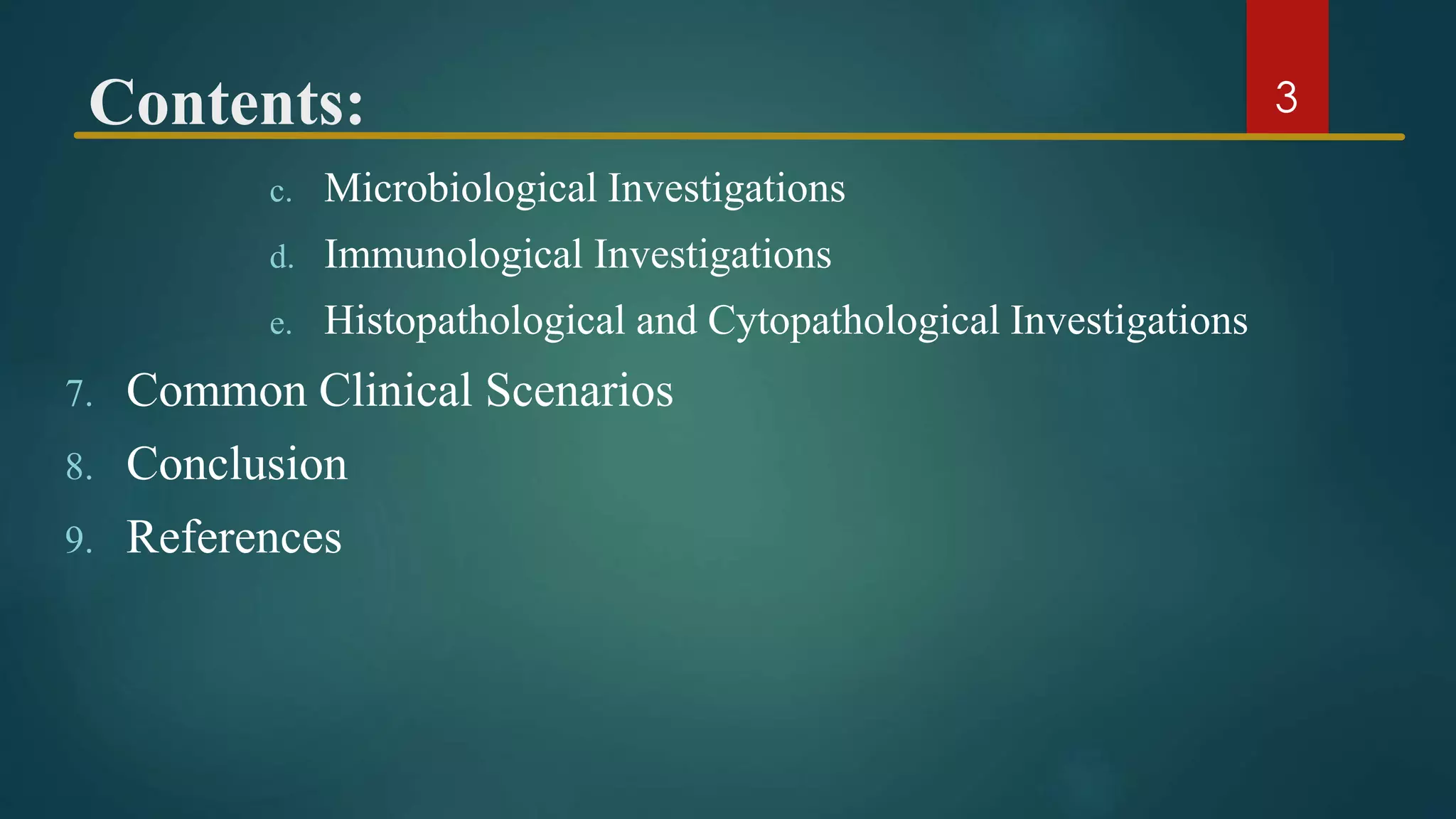Laboratory Investigations | PPTX